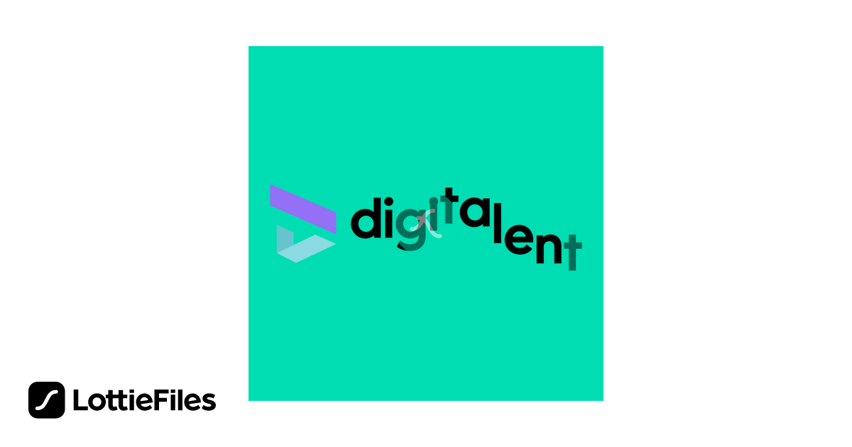 Free Digitalent logo Lottie JSON animation Animation by Weblodge ...