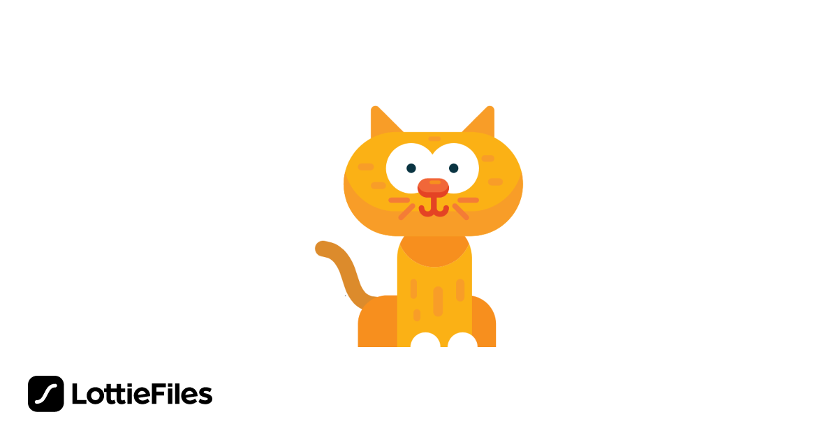 Free Cat Swinging its tail Animation by Mert Doğruca | LottieFiles