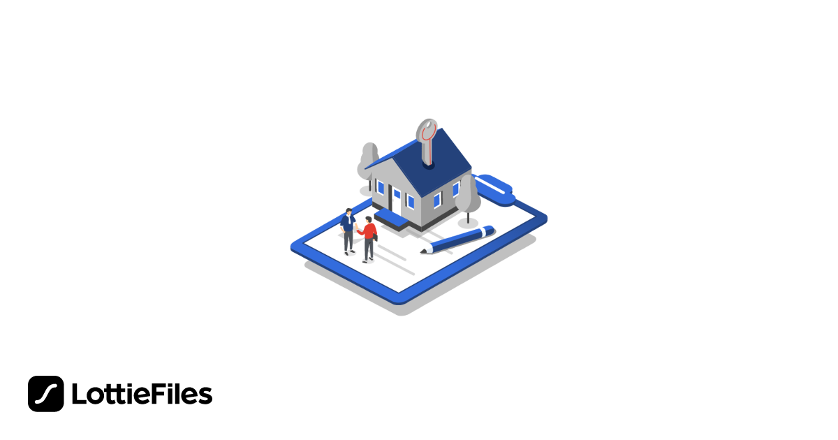 Free Blue House Animation by Doug S | LottieFiles