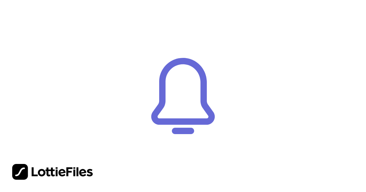 Free Bell/ Notification Icon Animation by Goutham | LottieFiles