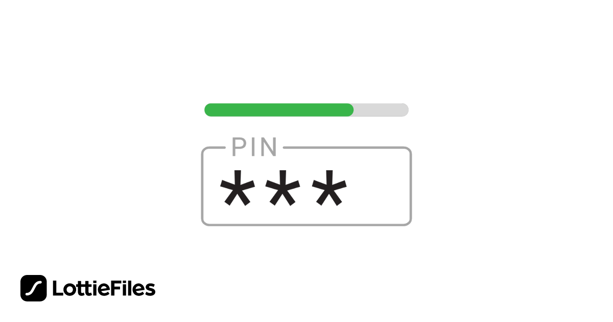 Free PIN validation Animation by Adeniyi | LottieFiles