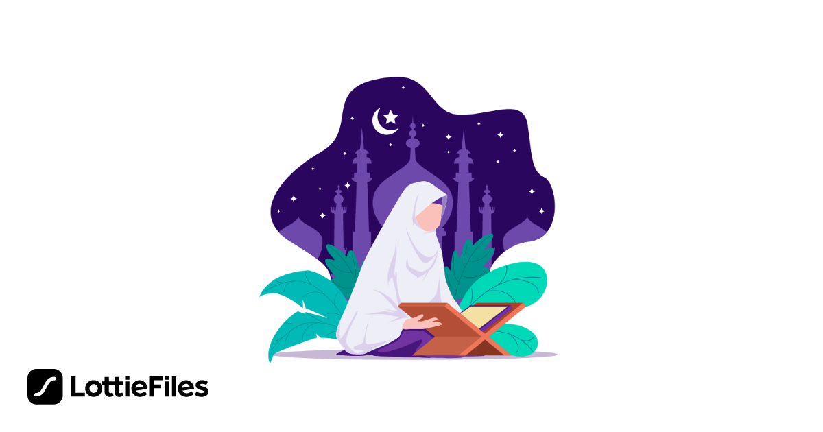 Free girl reciting Holy Quran Animation by Boltbite | LottieFiles