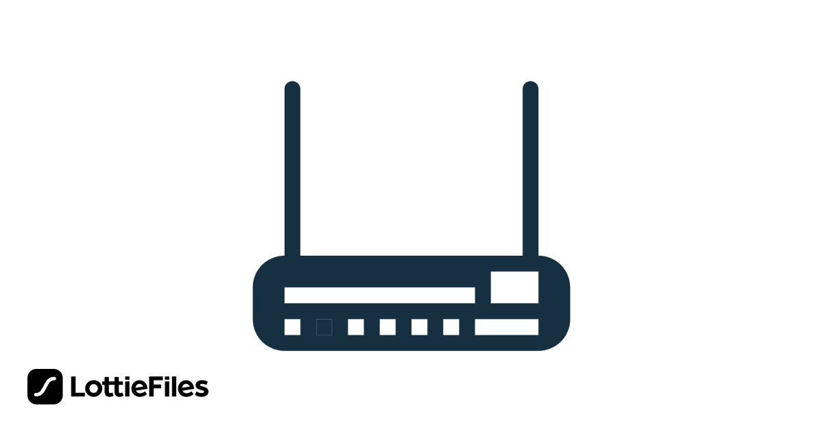Free Wifi Router Animation Animation by Hieu Tran | LottieFiles