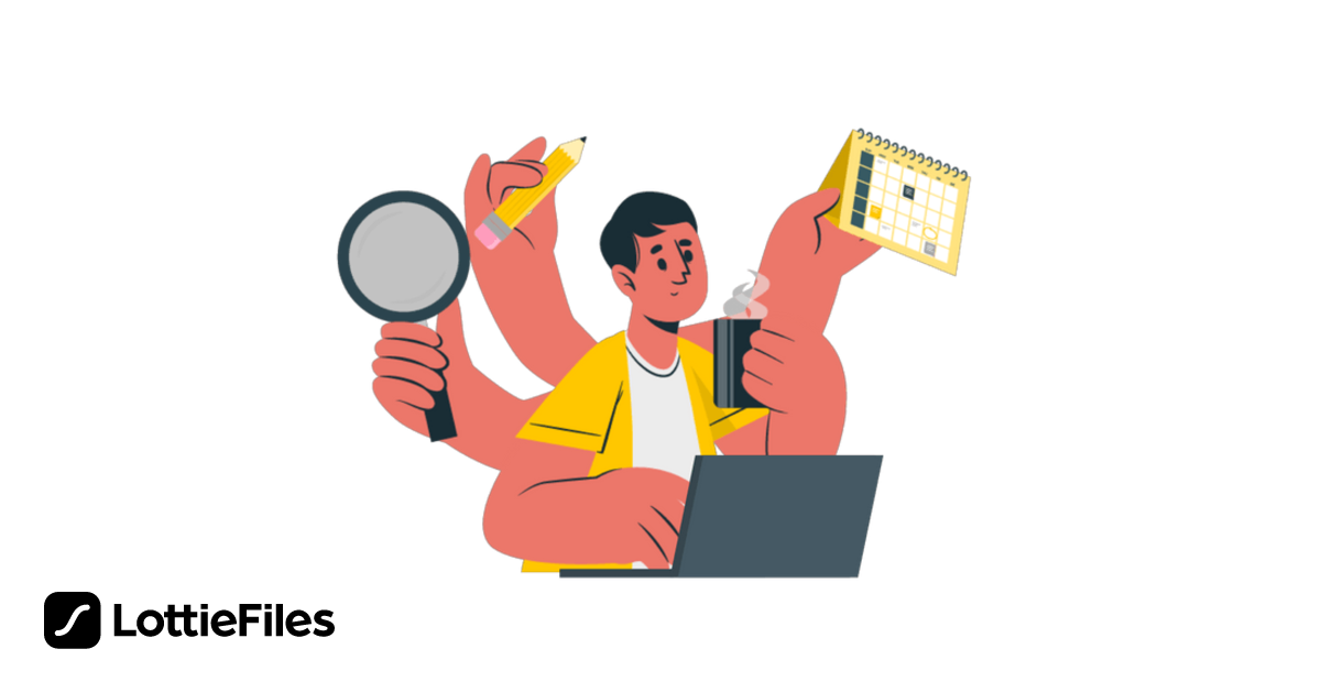 Free man with many arms Animation by Leo | LottieFiles