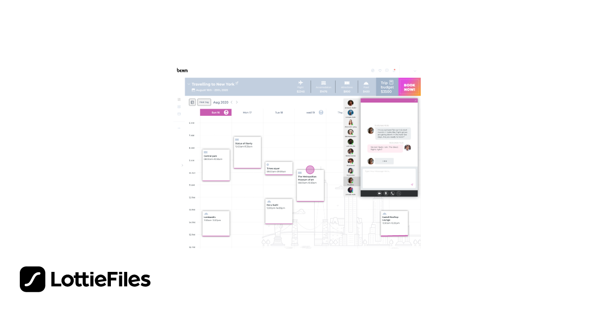 Free Beam Chat Animation by Hasnain | LottieFiles