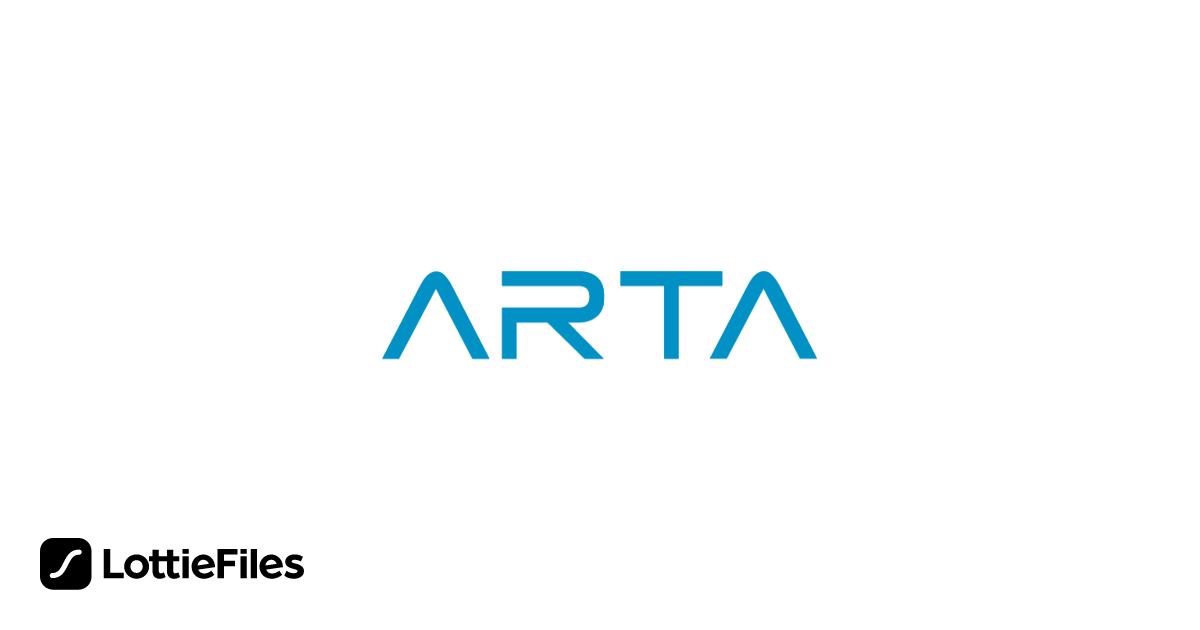 Free ARTA_logo_Blue Animation by Suhil Haji | LottieFiles