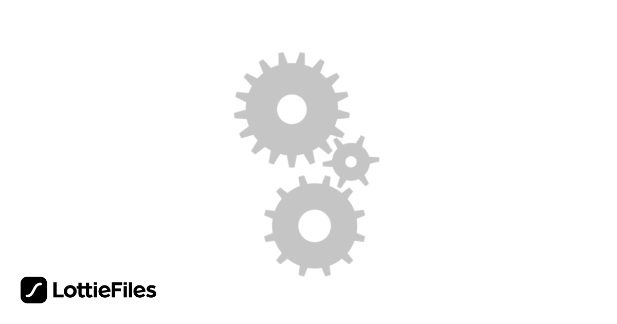 Free Gears Rotating Animation by Brandon Wheatley | LottieFiles