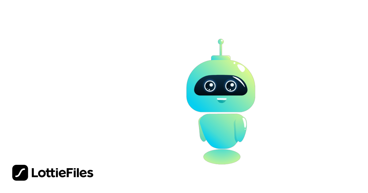 Free Cute Bot Say Users Hello Animation by Abdul Latif | LottieFiles