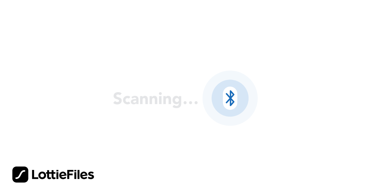 Free Bluetooth Scan Animation by John Patrick Acal | LottieFiles