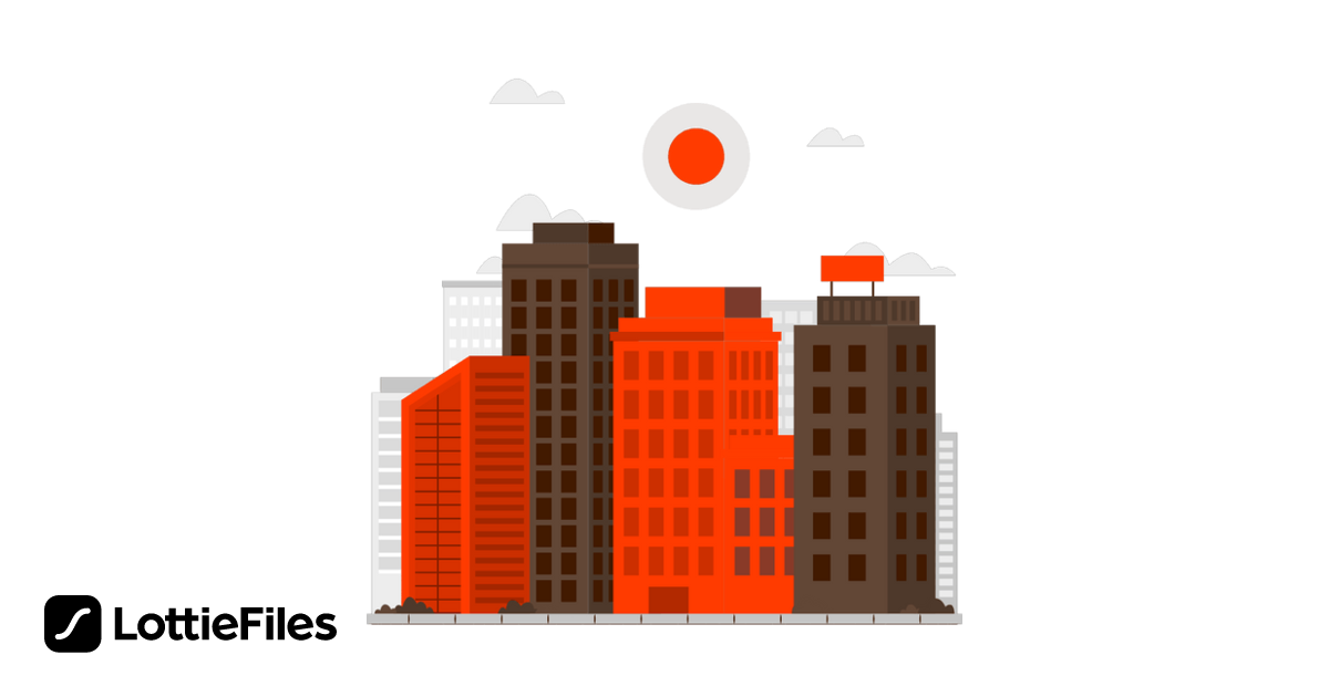 Free City Building Construction Animation by Matthew | LottieFiles