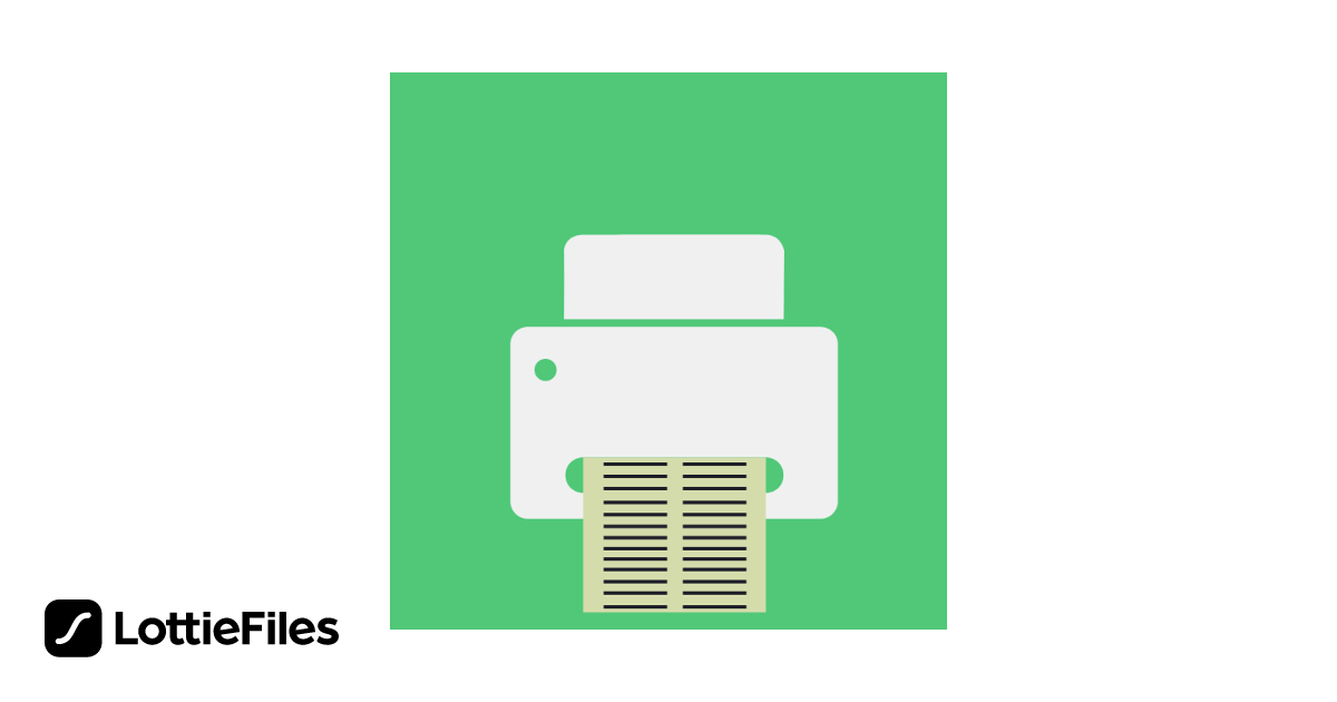 Free Printer Animation Animation by Pramod Kumar | LottieFiles