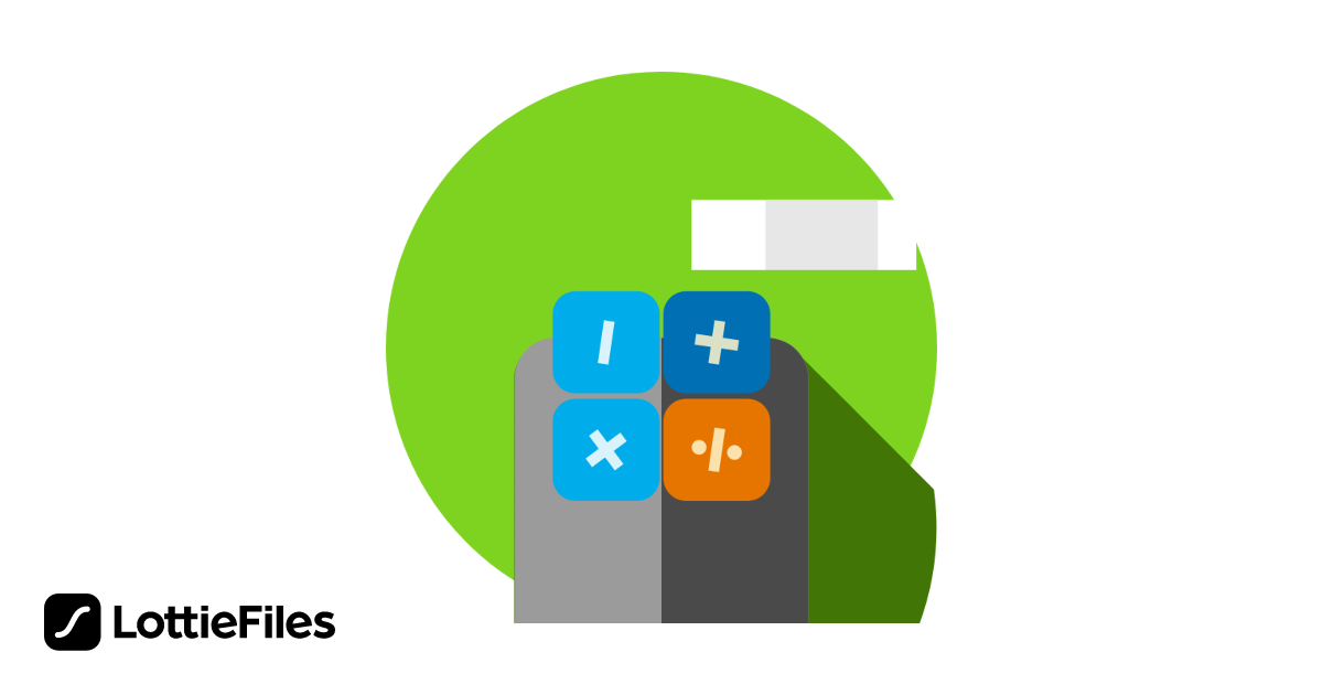 Free calculator Animation by Smit Kathiriya | LottieFiles