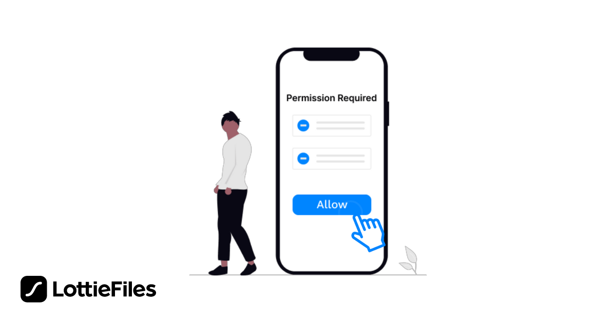 Free Allow Permission Animation by Saad Ali | LottieFiles