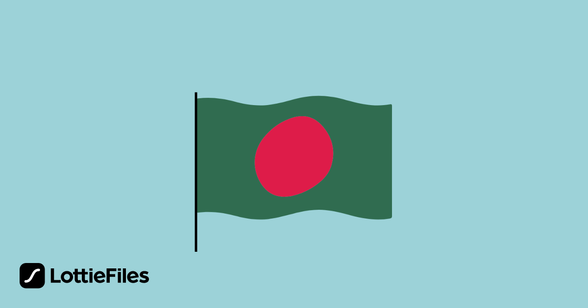 Free Bangladesh flag Lottie JSON animation Animation by Weblodge ...
