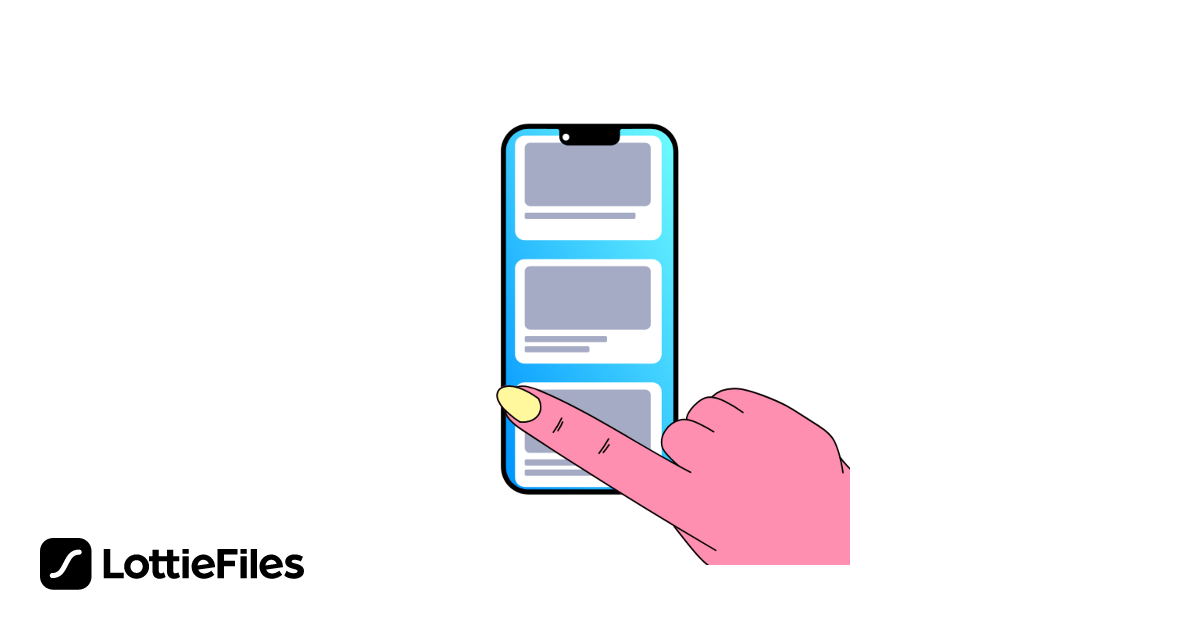 Free Scrolling the Phone Animation by Just Another Guy | LottieFiles