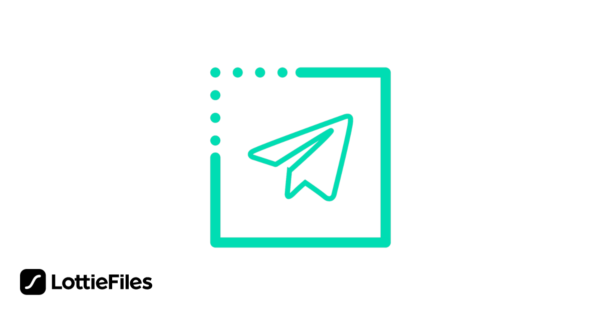 Free Telegram Icon Lottie Json Animation Animation By Weblodge