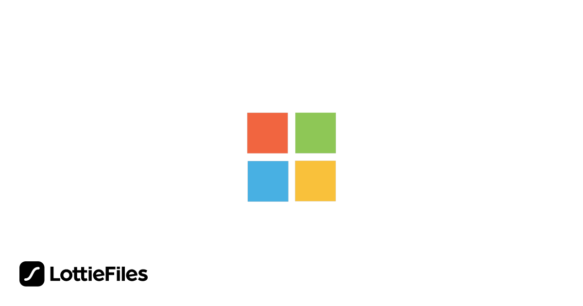 Free Microsoft Logo Animation by Vidhit | LottieFiles