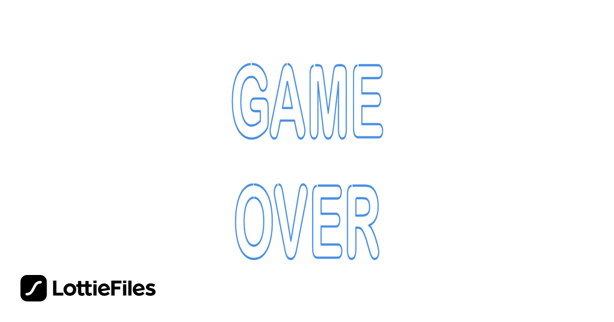 Free Game over Animation by rajeev kumar | LottieFiles