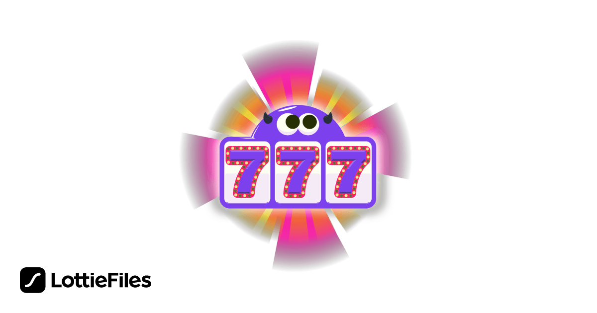 Free 777 slot machine Animation by ZEGANA | LottieFiles