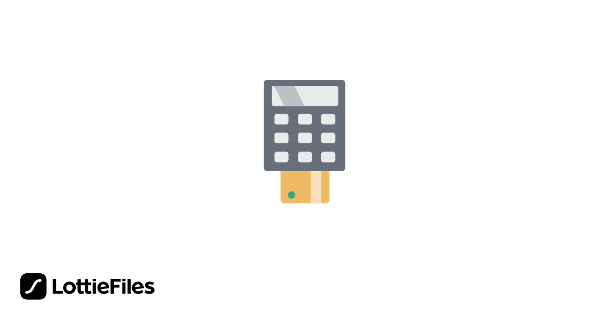 Free Credit Card Machine Animation by Vanesa Melonio | LottieFiles