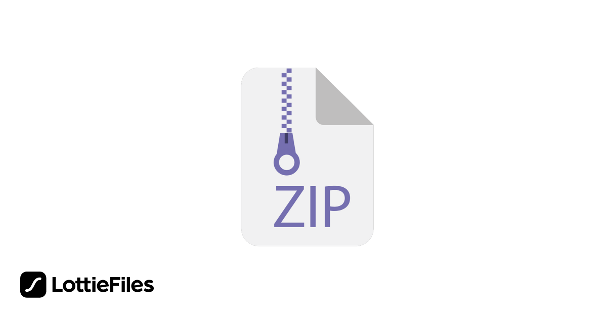 Free ZIP File Icon Animation Animation by Zen | LottieFiles