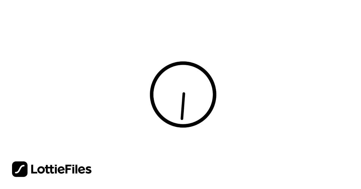Free Simple clock Animation by Jozef The Artist | LottieFiles