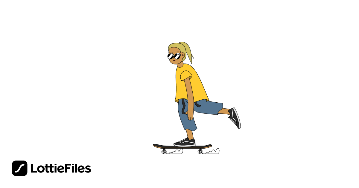 Free Skater Animation by bountystudio | LottieFiles