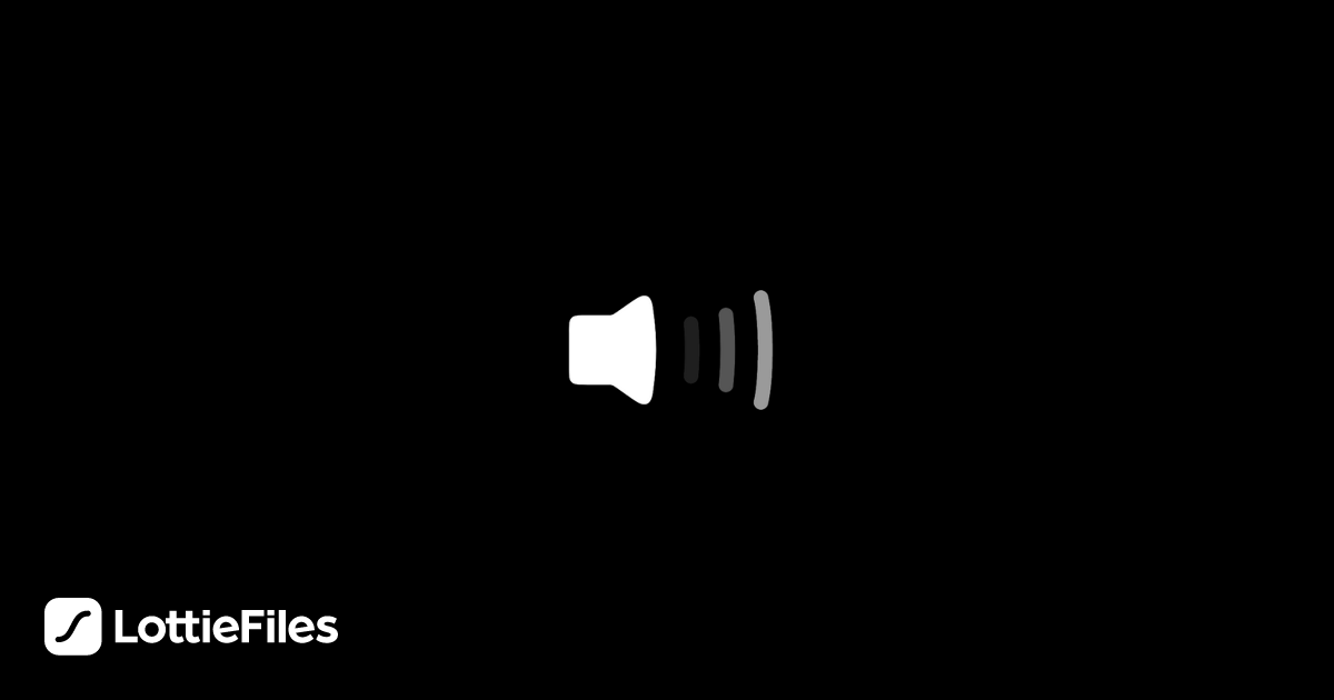 Free Speaker Animation by Shashank | LottieFiles