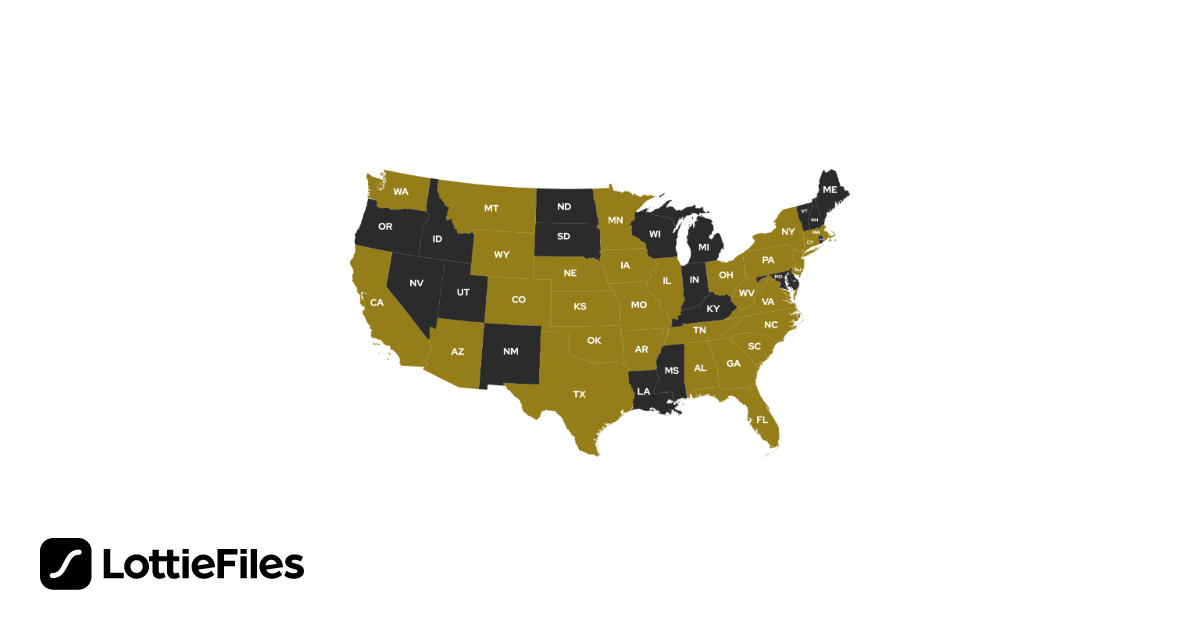 Free US Maps with ABV Animation by Zack Rodger | LottieFiles