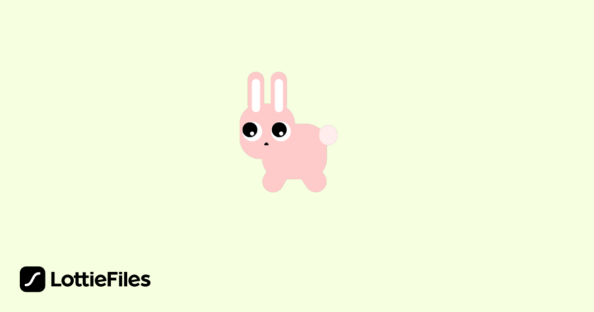 Free Bunny Animation by Han | LottieFiles