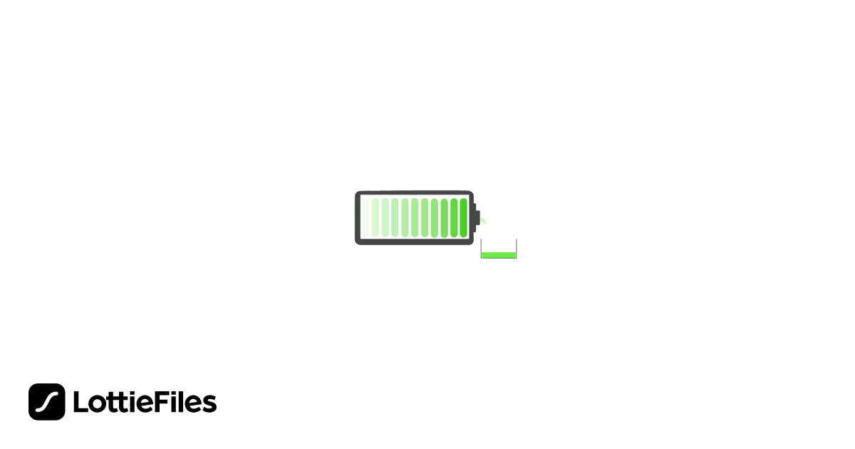 Free Battery Animation by moustafa | LottieFiles