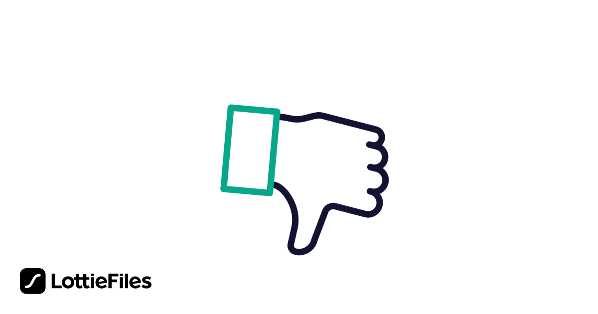 Free Thumbs down/Dislike Animation by Suhayra Sarwar | LottieFiles