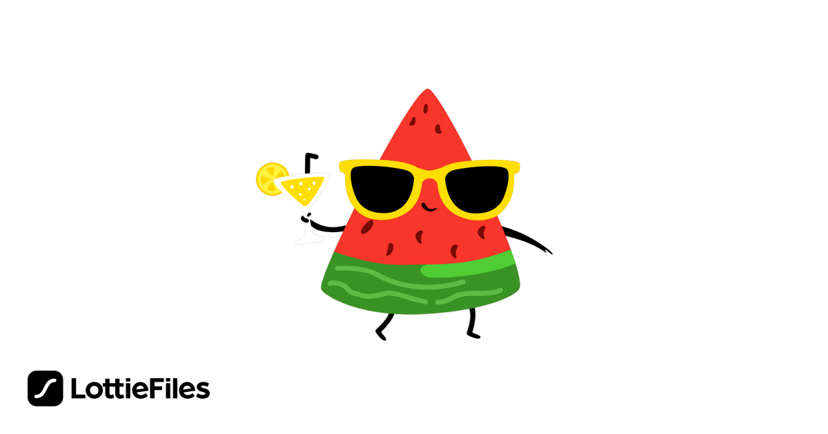Free Mr. Watermelon Animation by Viktoriia | LottieFiles