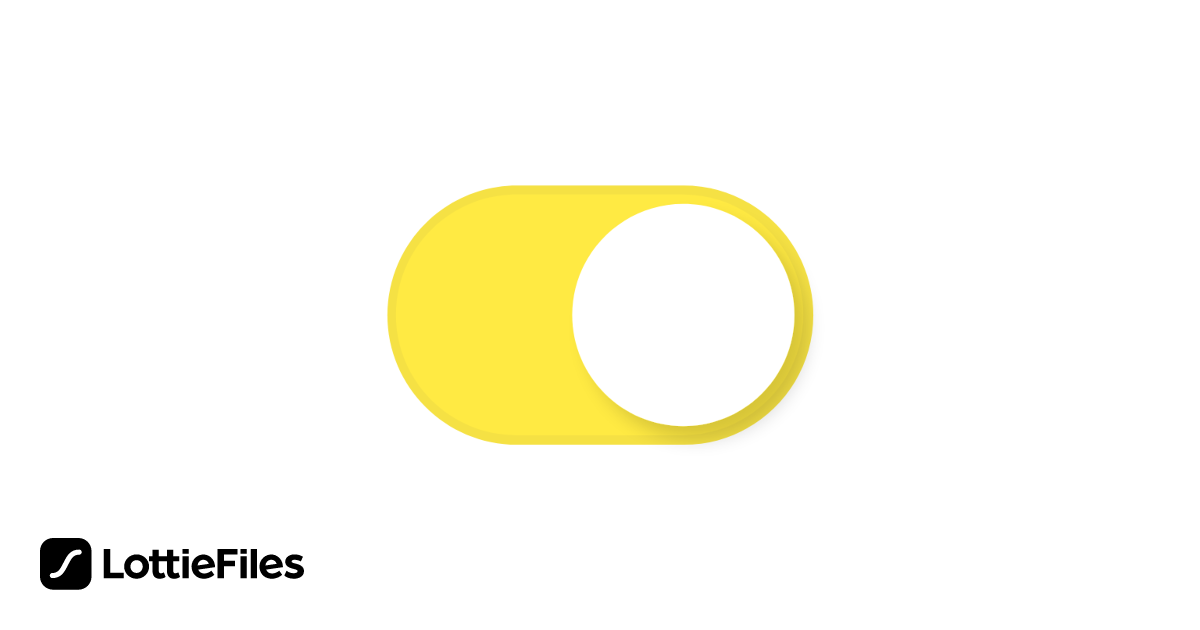 Free toggle button Animation by 김태성 | LottieFiles