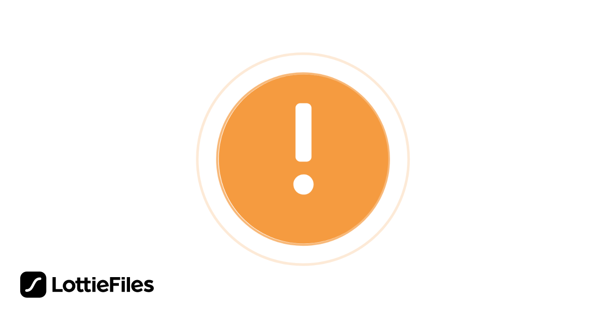 Free Warning Animation by Kaustubh Pabhare | LottieFiles
