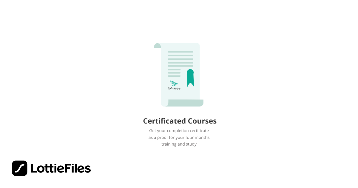 Free Certificate Animation by Ragab .G | LottieFiles