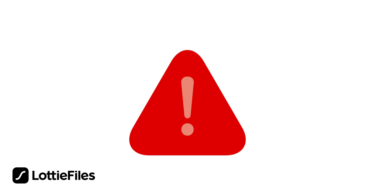 Free warning Animation by Gwen | LottieFiles