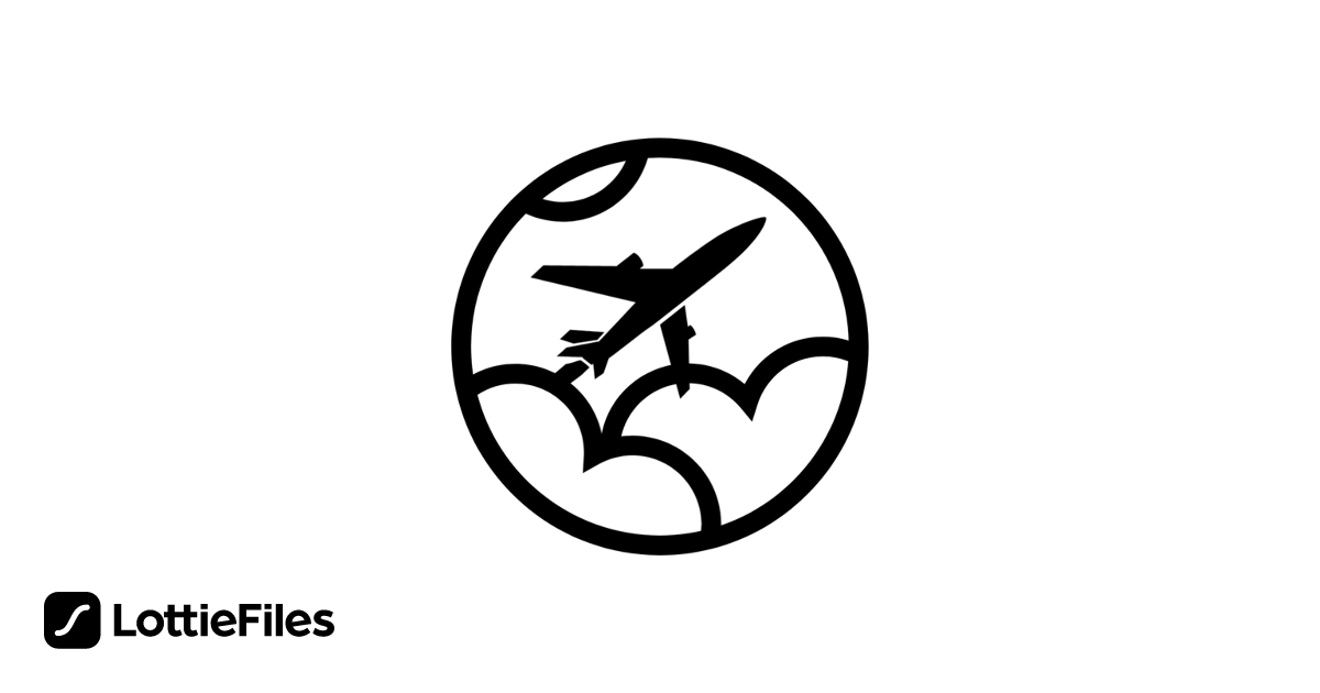 Free Plane Flying Animation by Steele | LottieFiles