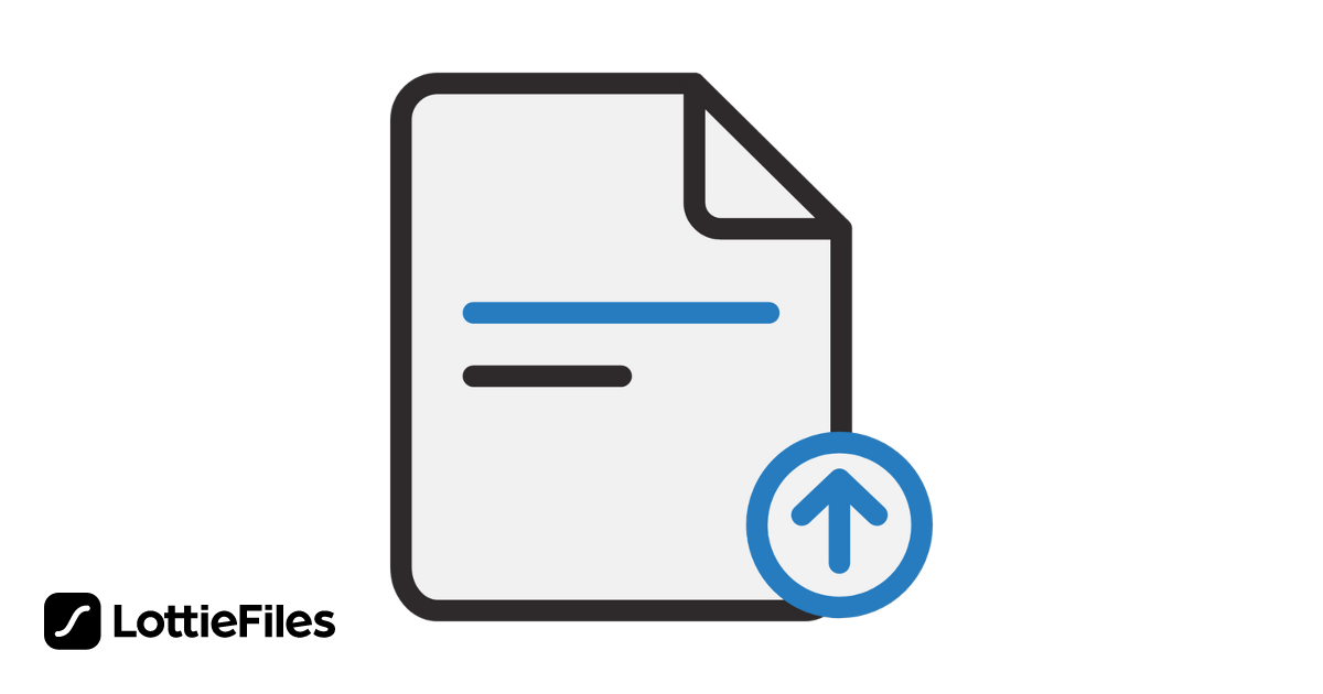 Free UPLOAD FILE Animation by BEARicons | LottieFiles