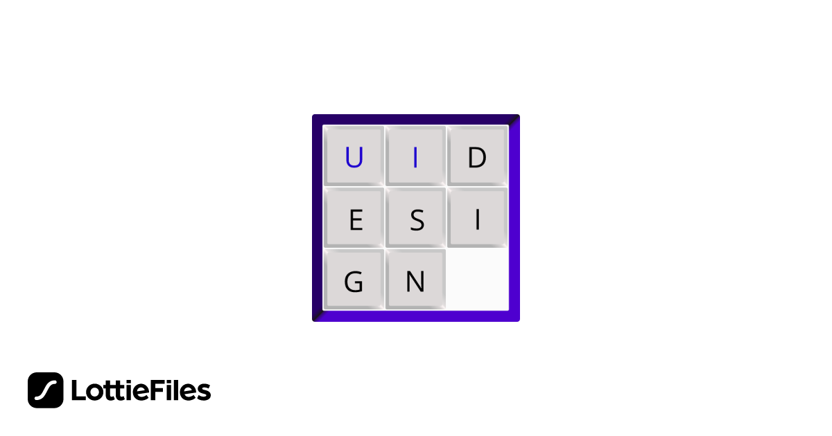 Free Word puzzle Animation by eyals | LottieFiles