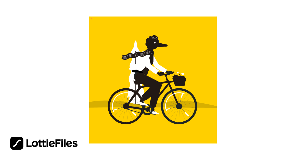 Free Bird on bike Animation by Yenz Schmidt | LottieFiles