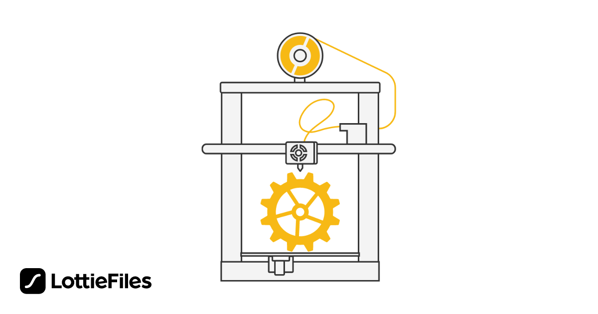 Free Maxfilament printer Animation by Ariel Hajbos | LottieFiles