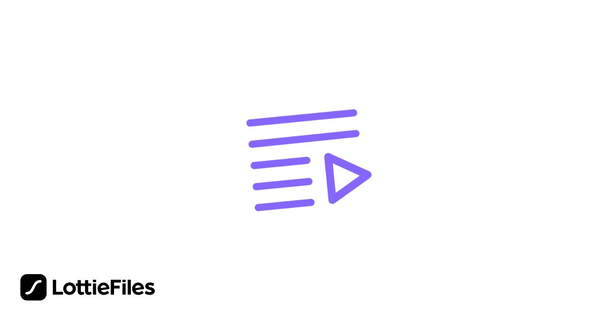 Free Playlist Icon Animation Animation by James | LottieFiles