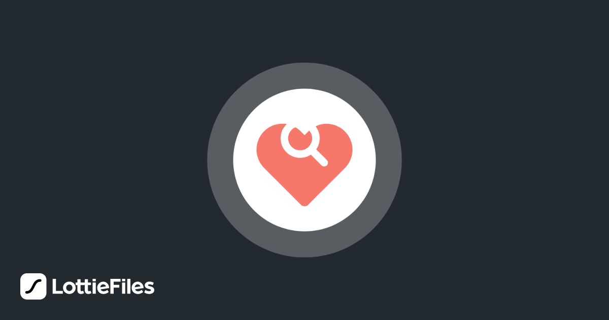 Free Heart with search icon Animation by Artyom Konakov | LottieFiles