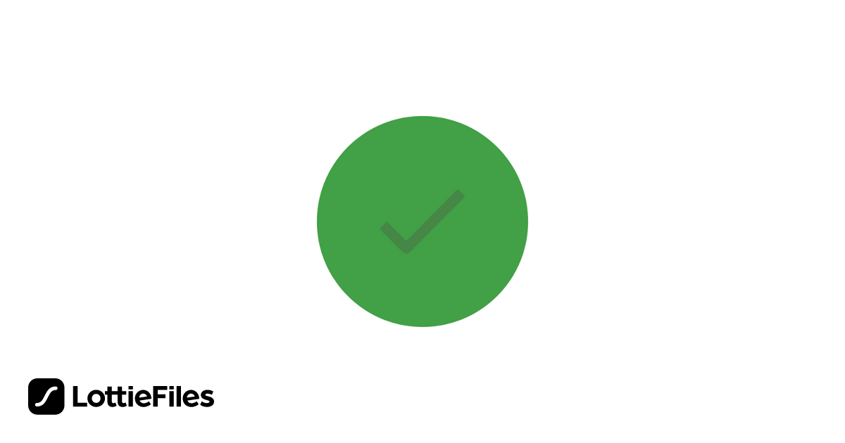 Free Green tick Animation by Anandu | LottieFiles