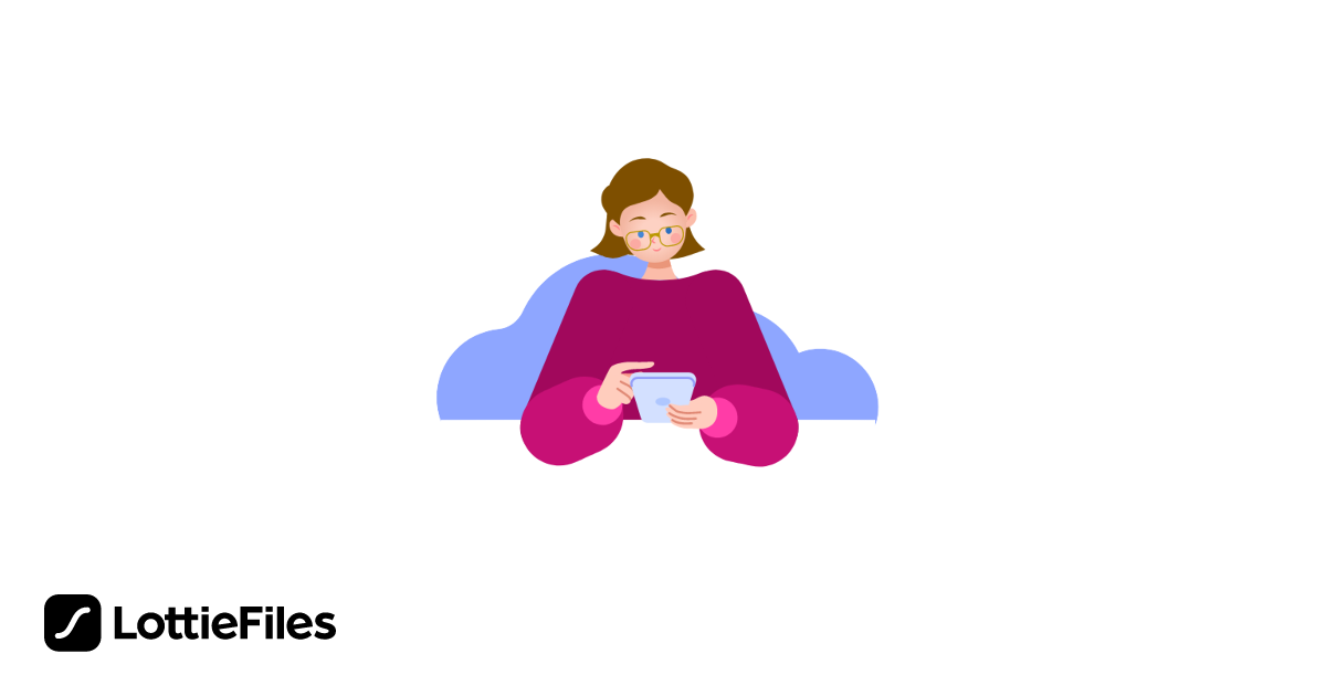 Free Teacher girl woman tapping phone Animation by ha rt | LottieFiles