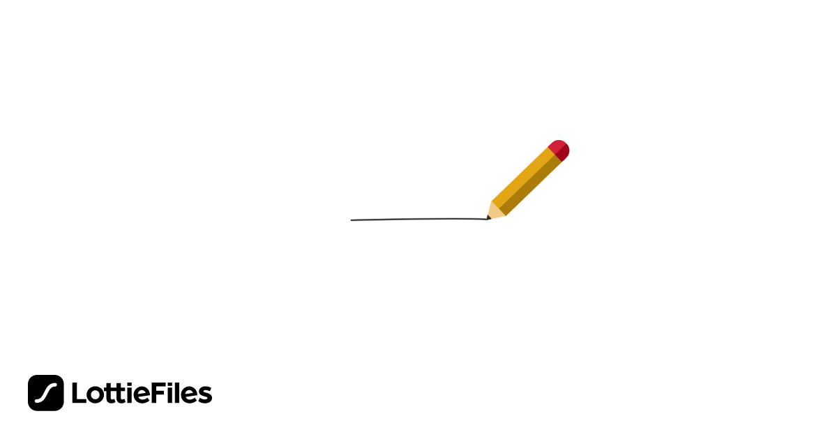 Free Pencil Writing Animation by Yesica Ochoa | LottieFiles