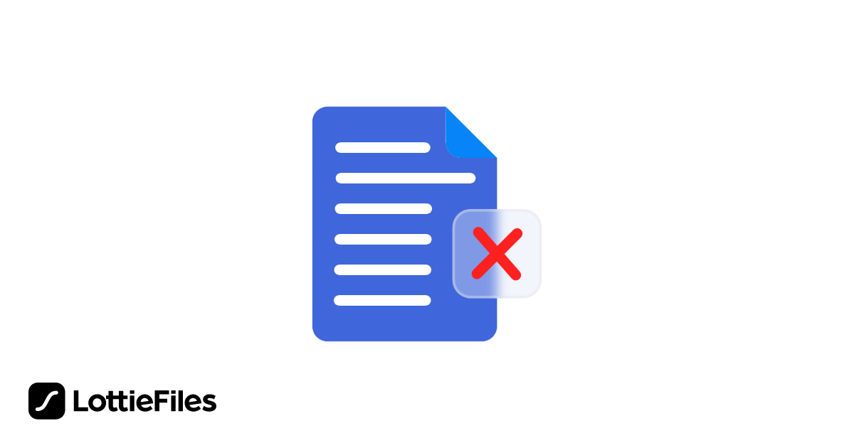 Free Document Error Lottie Animation Animation by SM Rony | LottieFiles
