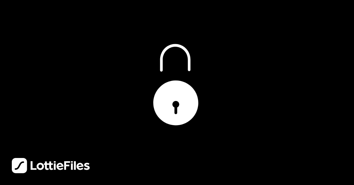 Free Unlock Animation by Hari | LottieFiles