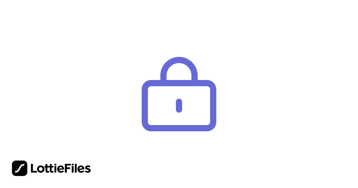 Free Lock Icon Animation by Goutham | LottieFiles